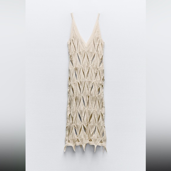 Zara | Dresses | Zara Limited Edition Crochet Dress | Poshmark
